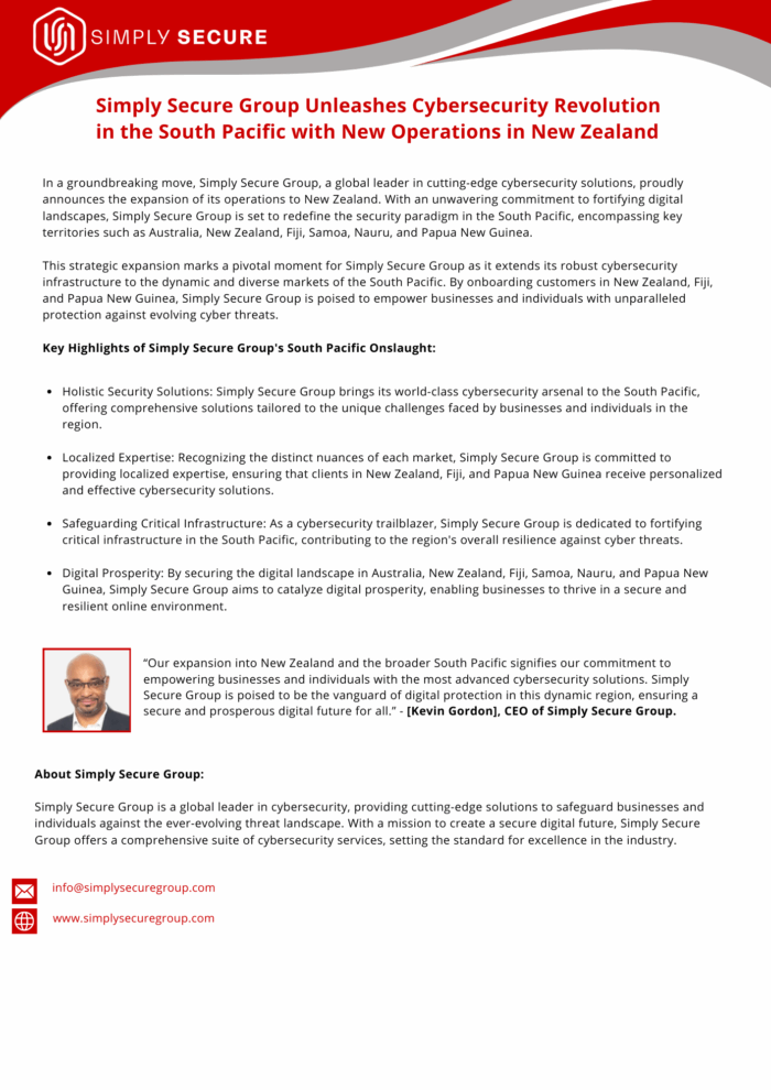 Simply Secure Group Unleashes Cybersecurity Revolution in the South ...